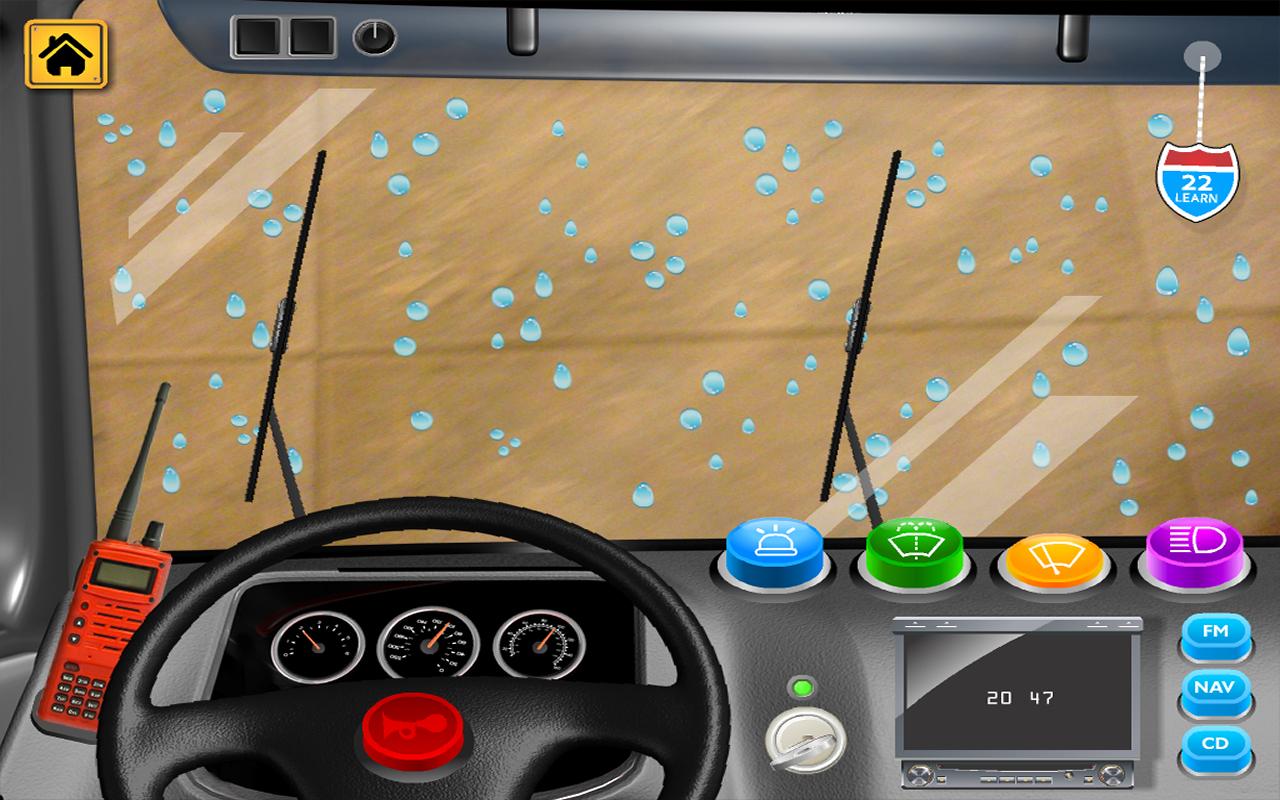 Kids Vehicles 1: Interactive Fire Truck - Animated 3D Games Fire Engine ...