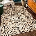 Amazon.com: Well Woven Dulcet Leopard Black Ivory Animal Print 9'3" x ...