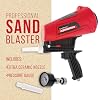 TCP Global Gravity Feed Sand Blaster Gun Kit - Portable Air Compressor ...