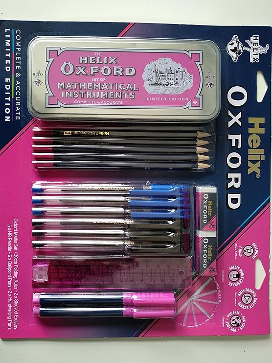 Helix Oxford Complete & Accurate Pink Maths Set (Limited Edition ...