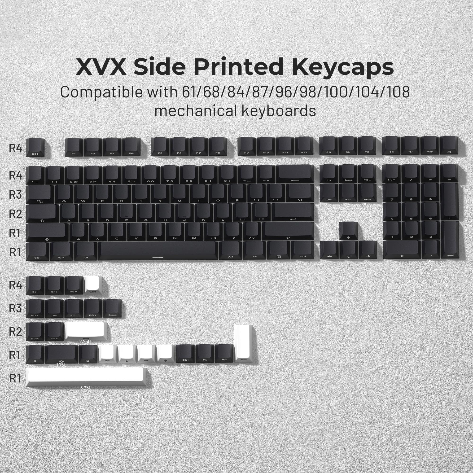 Mua XVX Keycaps, Side Printed Keycaps, Custom PBT Doubleshot Keycap 60 ...