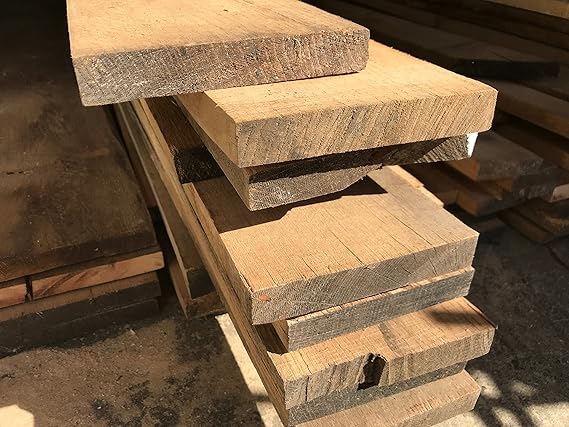 Oak Rough Sawn Wood Board Lumber, 12 inches Wide x 1 feet Length x 1 ...