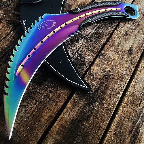 HOLYEDGE 13" Heavy Duty Extra Large Karambit Fixed Blade Knife with ...