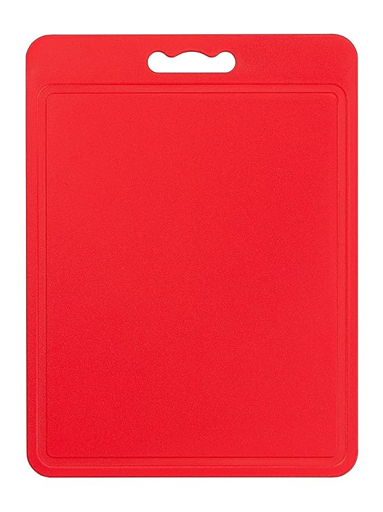 Chef Aid Red Poly Chopping Board: Amazon.co.uk: Kitchen & Home