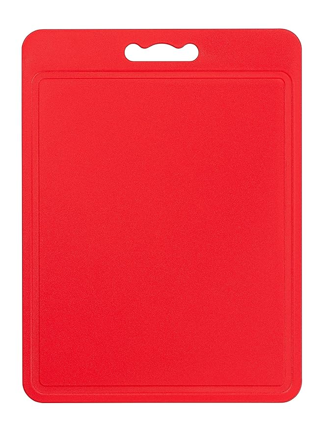 Chef Aid Red Poly Chopping Board: Amazon.co.uk: Kitchen & Home