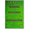 Amazon.com: Rules for Placing Quotation Marks - NEW Classroom Language ...