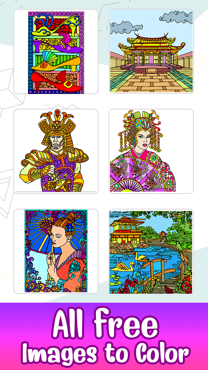 Japanese Paint By Number - Culture Coloring Book For Grownups: Amazon ...