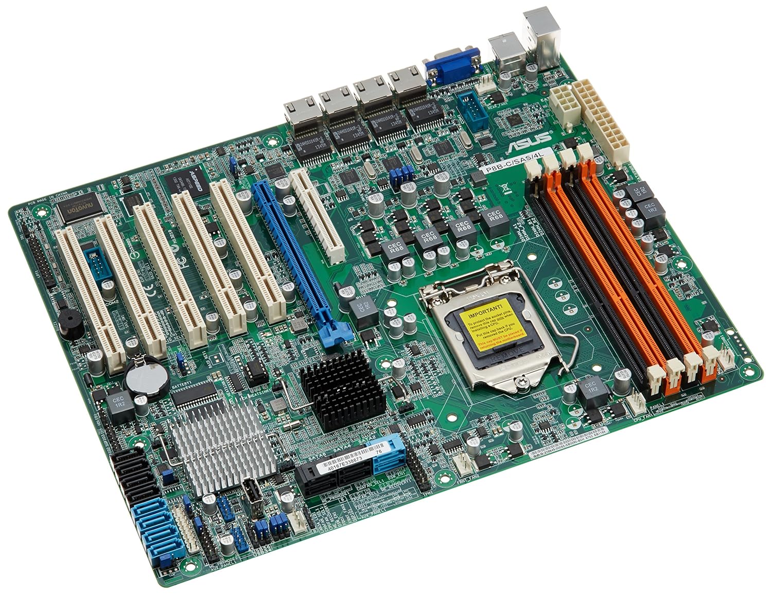 Asus P8B-C/SAS/4L Server Board (Socket 1155, Intel C204, DDR3, S-ATA ...