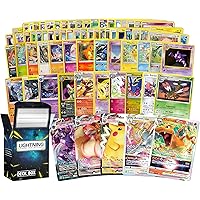 Amazon.com: Lightning Card Collection Vmax Pack: 50 Assorted Cards, 2 ...