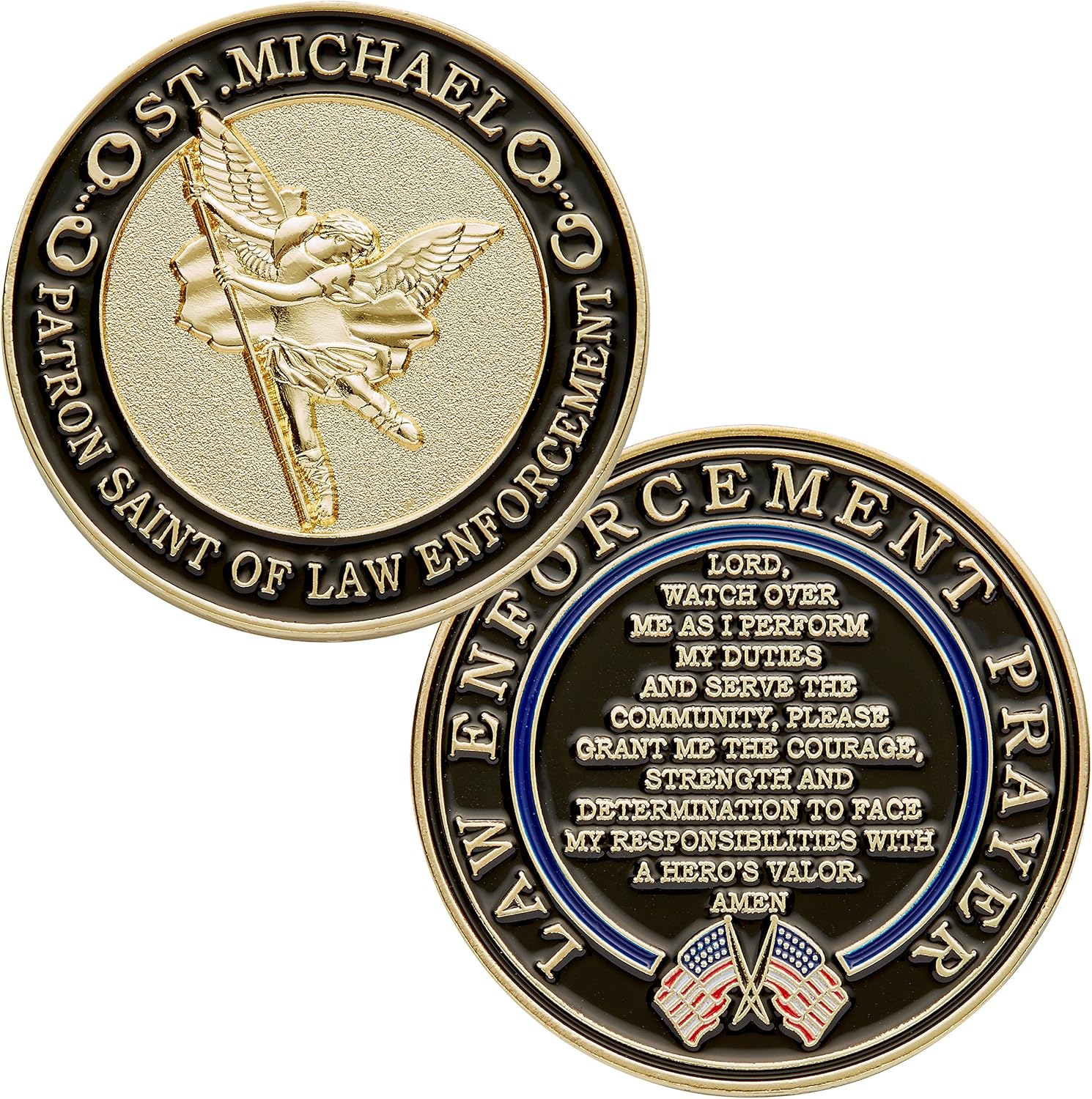 Amazon.com: Hero's Valor St. Michael Patron Saint of Law Enforcement ...
