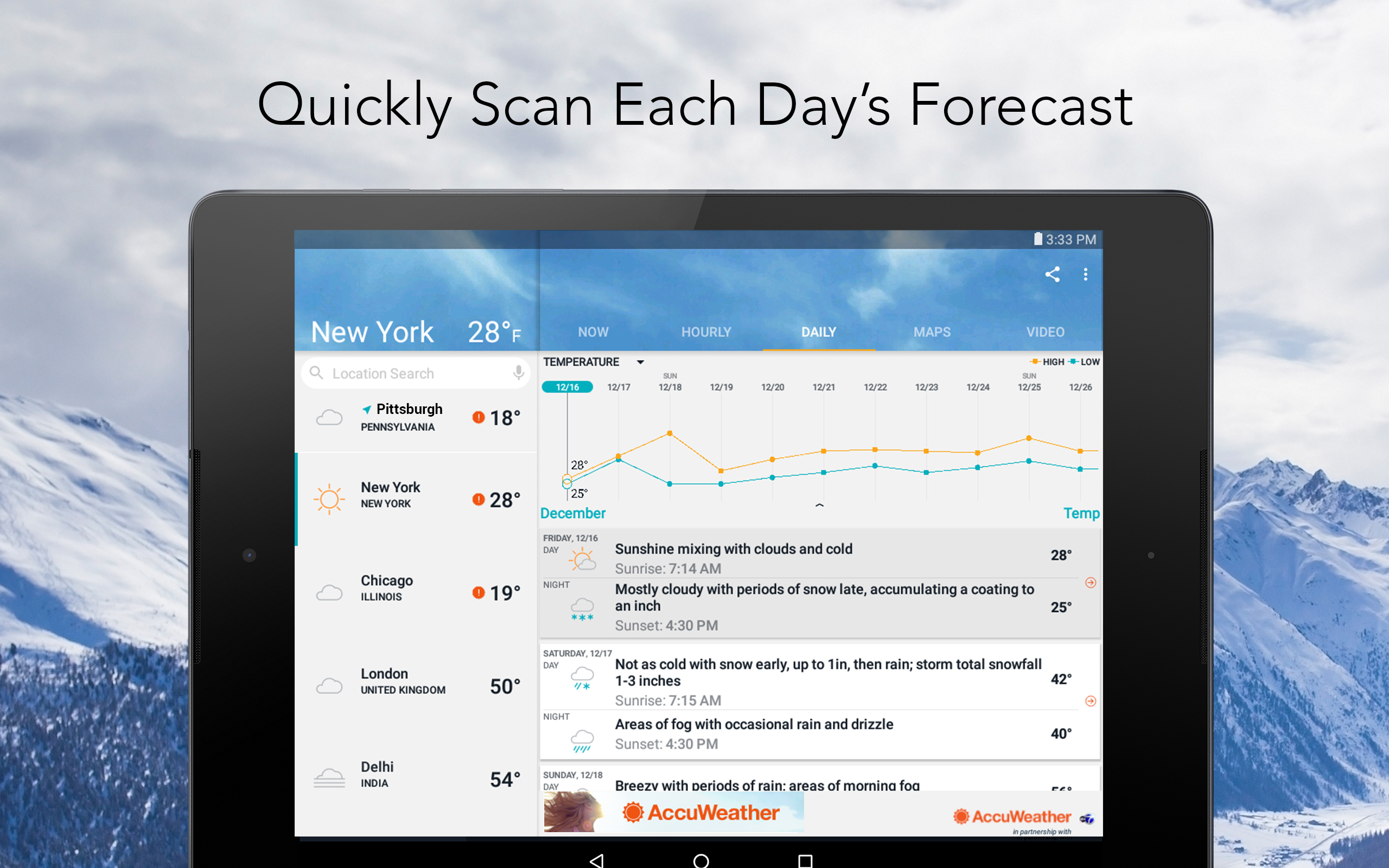 AccuWeather with Superior Accuracy™:Amazon.com:Appstore for Android
