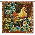 Amazon.com: Rooster Rustic | Woven Tapestry Wall Art Hanging | Vibrant ...
