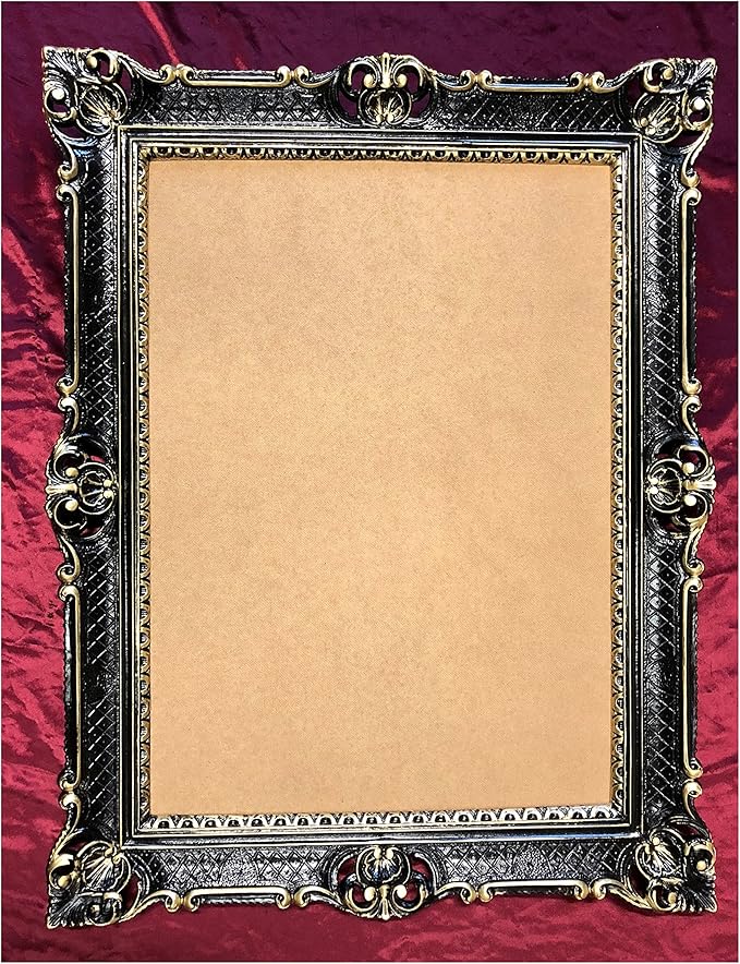 Lnxp Bilderrahmen Schwarz-Gold 90x70 cm ohne Glasscheibe ...