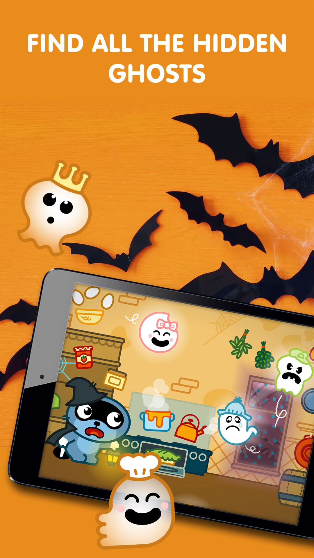 Pango Halloween Memory - spooky ghost matching game for kids 3-8 years ...