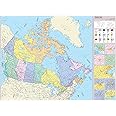 Amazon.com : Cool Owl Maps Canada Wall Map Poster (Laminated 32x24 ...