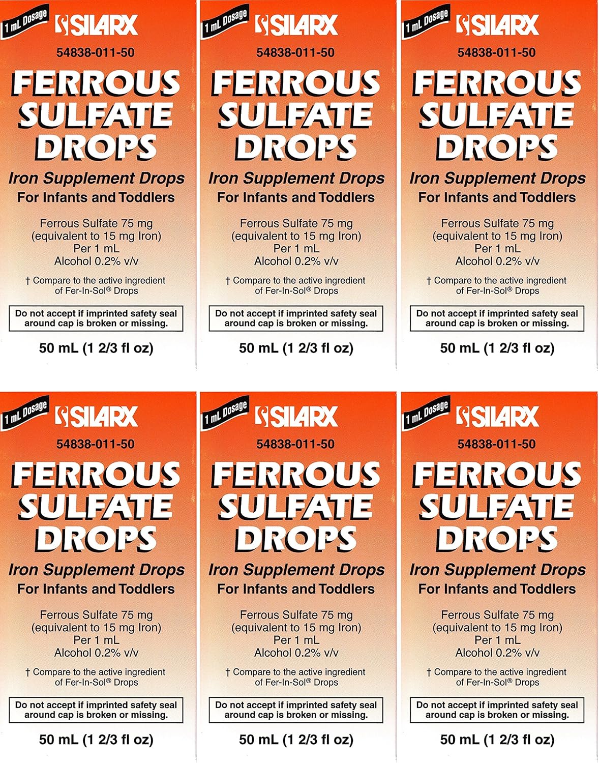 Amazon.com: Ferrous Drops Iron Supplement Peppermint Flavor Generic for ...