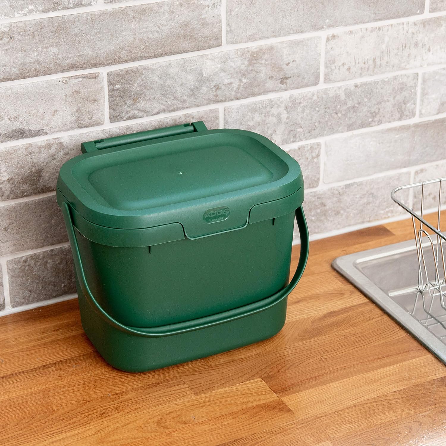 Addis 518250 Everyday Kitchen Food Waste Compost Caddy Bin, 4.5 Litre ...