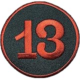 Amazon.com: Lucky Number 13 Embroidered Iron on Sew on Patch: Arts ...