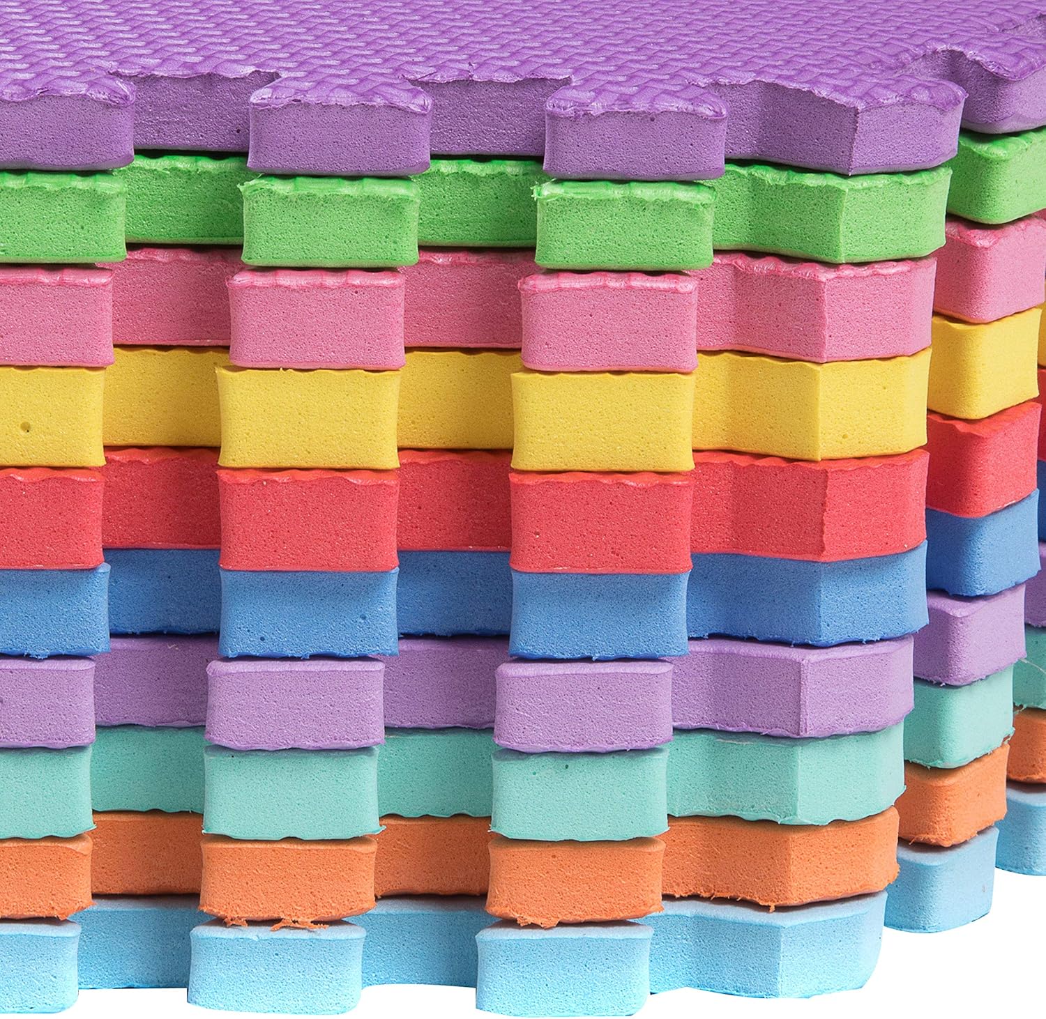 Edukit Hexagonal Foam Play Mat Tiles – 10 Pack – Interlocking Floor ...