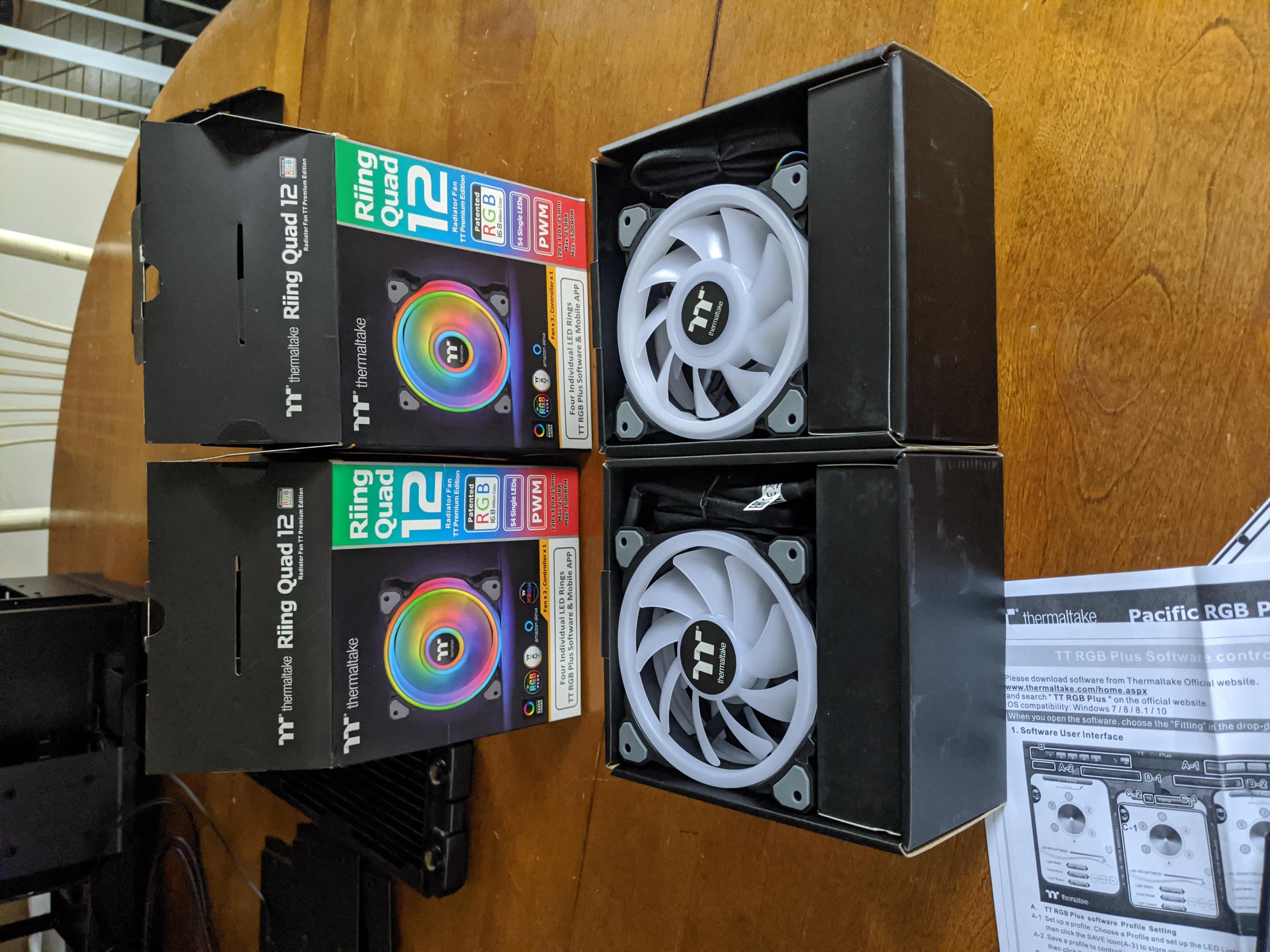 $18/mo - Finance Thermaltake Riing Quad 14 RGB Radiator Fan White TT ...