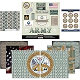 Amazon.com: Scrapbook Customs Themed Paper and Stickers Scrapbook Kit ...
