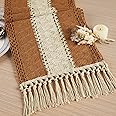Amazon.com: FEXIA Boho Table Runner for Home Decor with Tassels 72 Inches Long Farmhouse Rustic ...