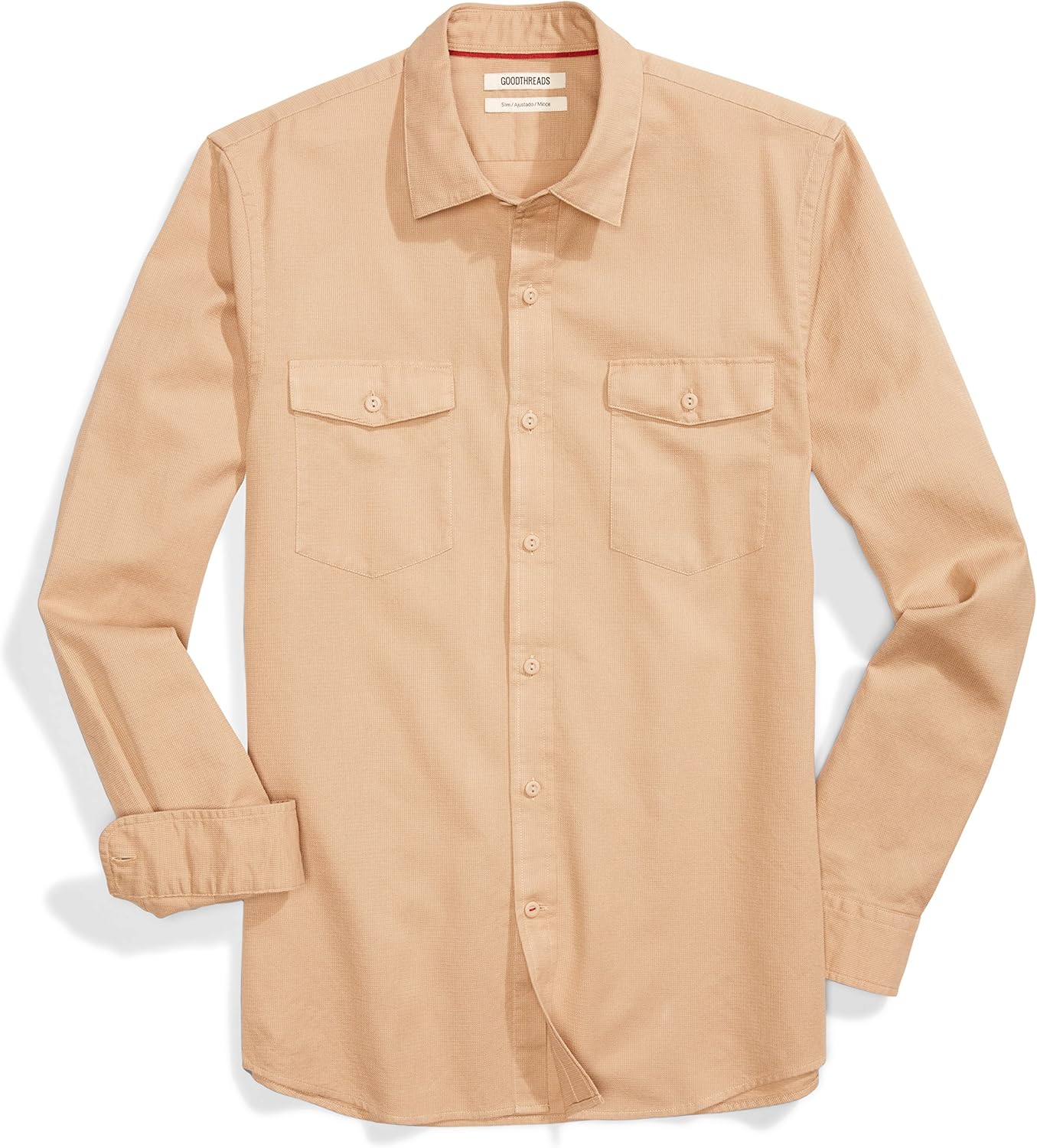 Amazon.com: Amazon Brand - Goodthreads Men's Slim-Fit Long-Sleeve ...