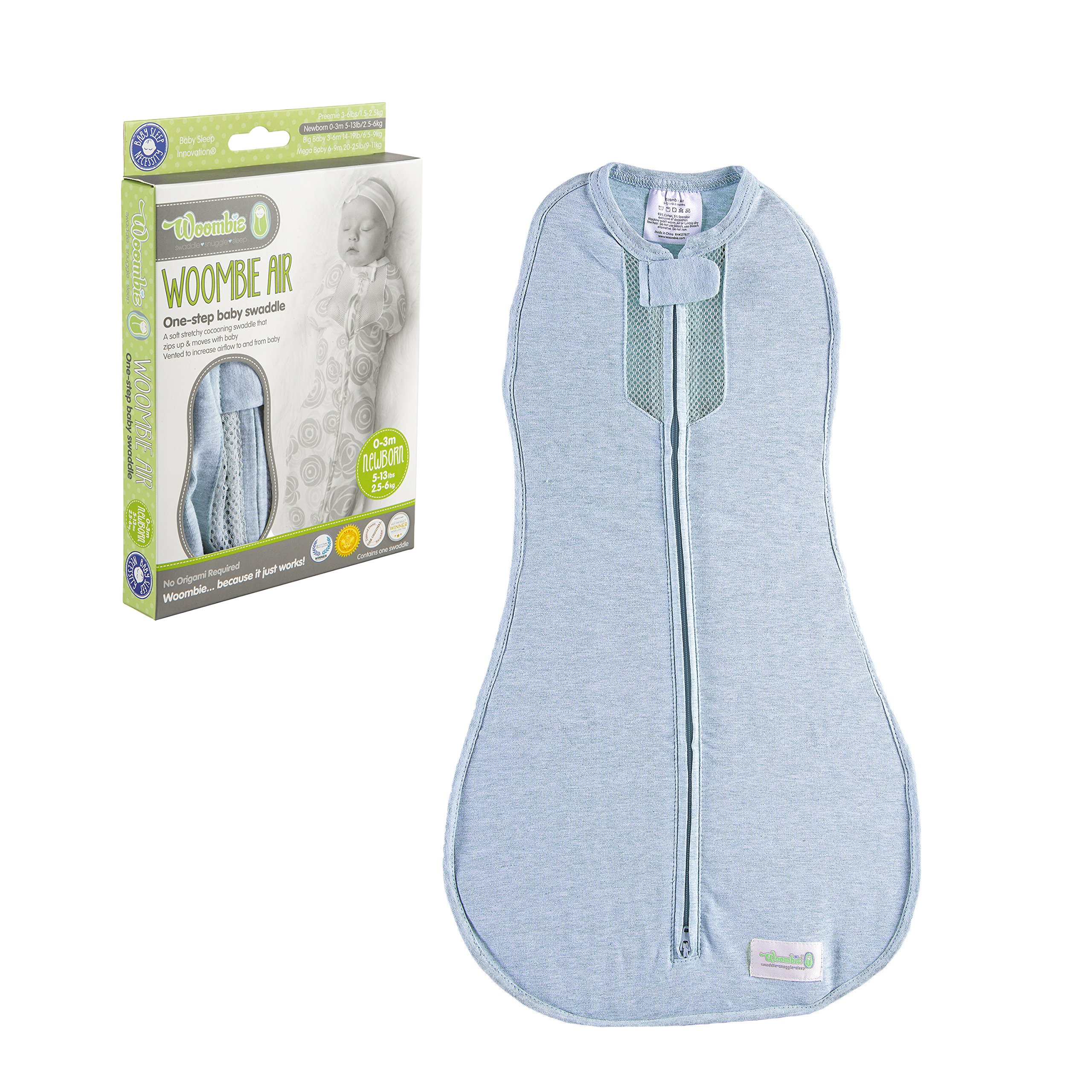 Amazon.com: Woombie Air Nursery Swaddling Blanket - for Babies Up to 6 ...
