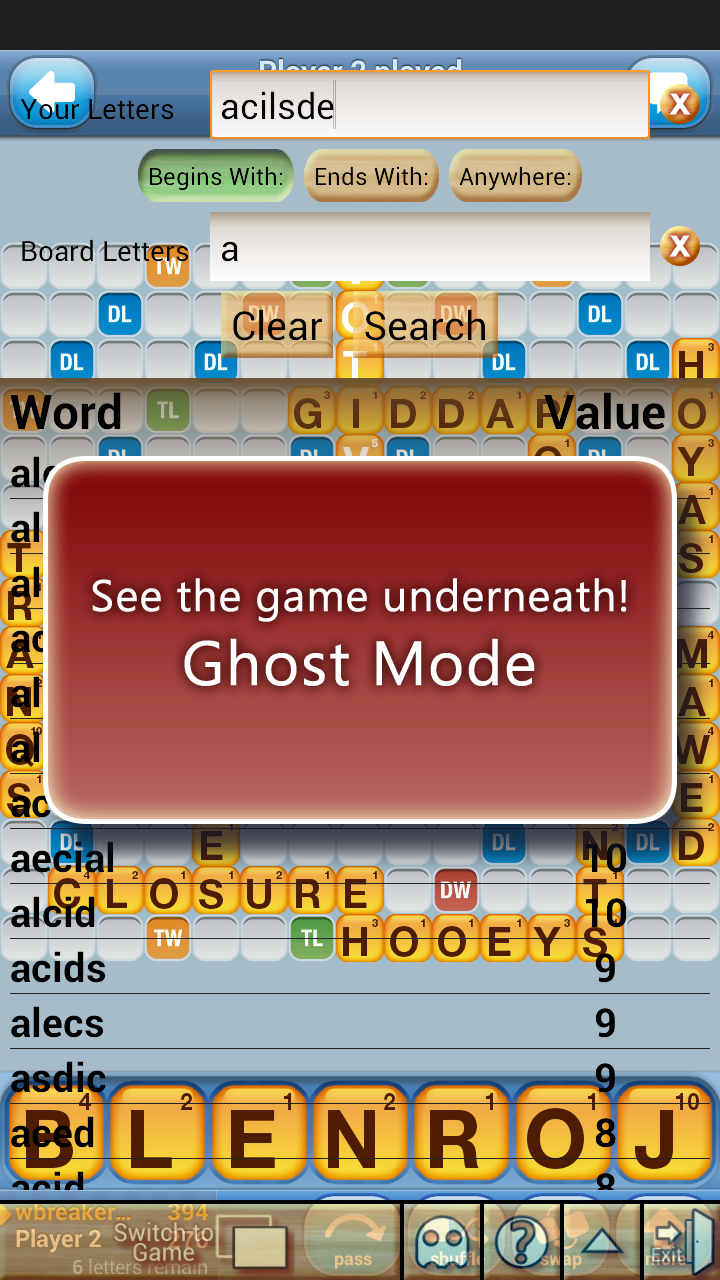Word Breaker Free - Cheat for Words With Friends, Wordfeud, Scrabble ...