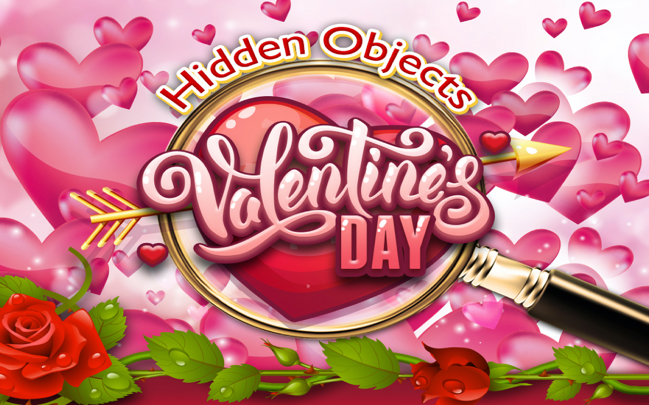 Hidden Object Valentine’s Day - Worldwide Heart Gardens Seek & Find ...