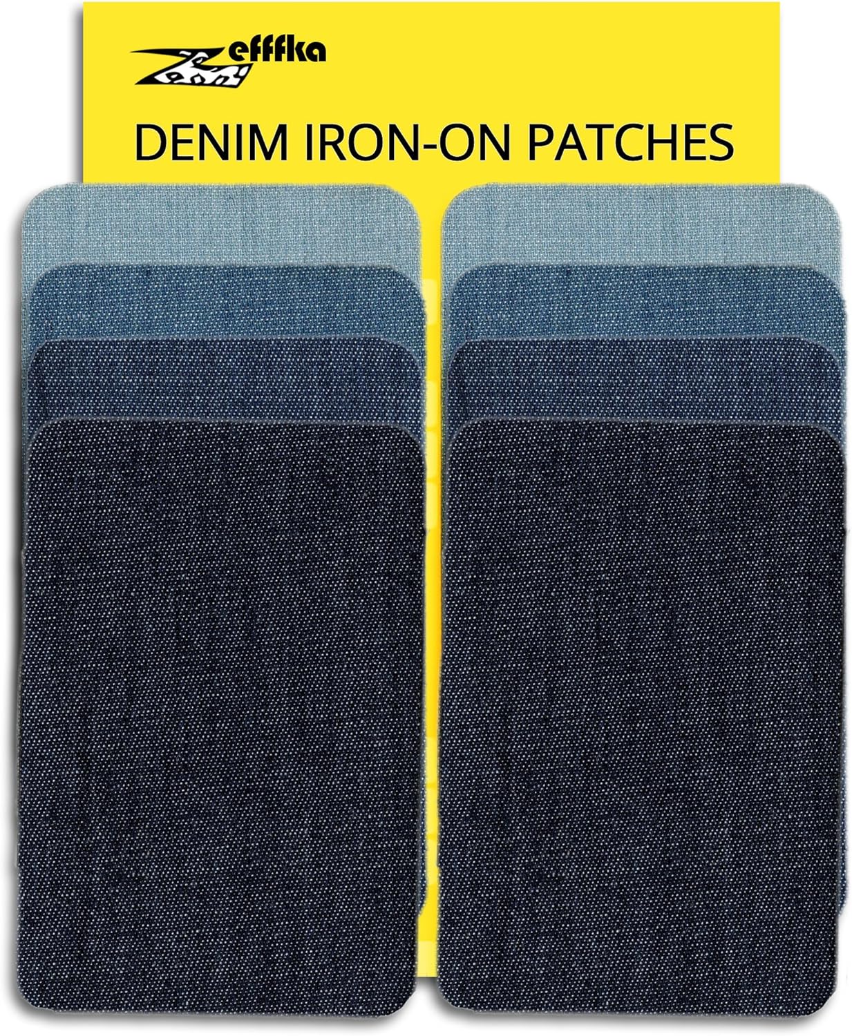 Amazon.com: ZEFFFKA Small Premium Quality Denim Iron On Jean Patches No ...