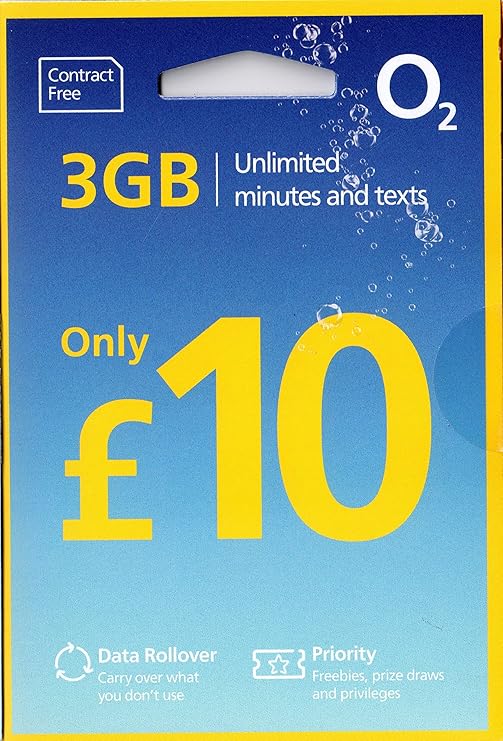 O2 Nano Sim Card 4G Unlimited Calls, Texts and Data For Iphone 4, 4S, 5 ...