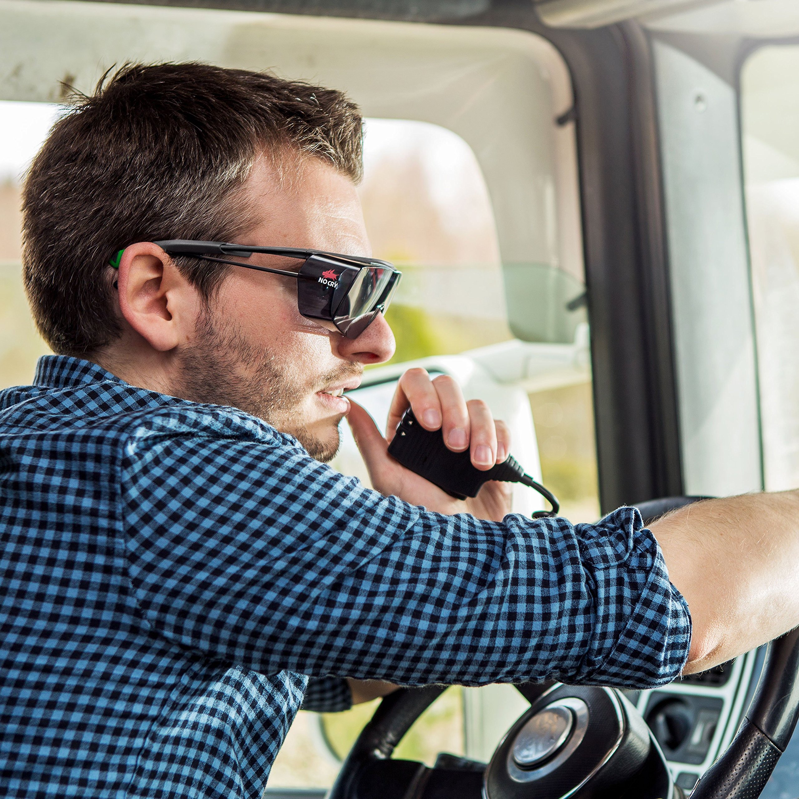 NoCry Tinted Over-Spec Safety Glasses - with Anti-Scratch Wraparound ...