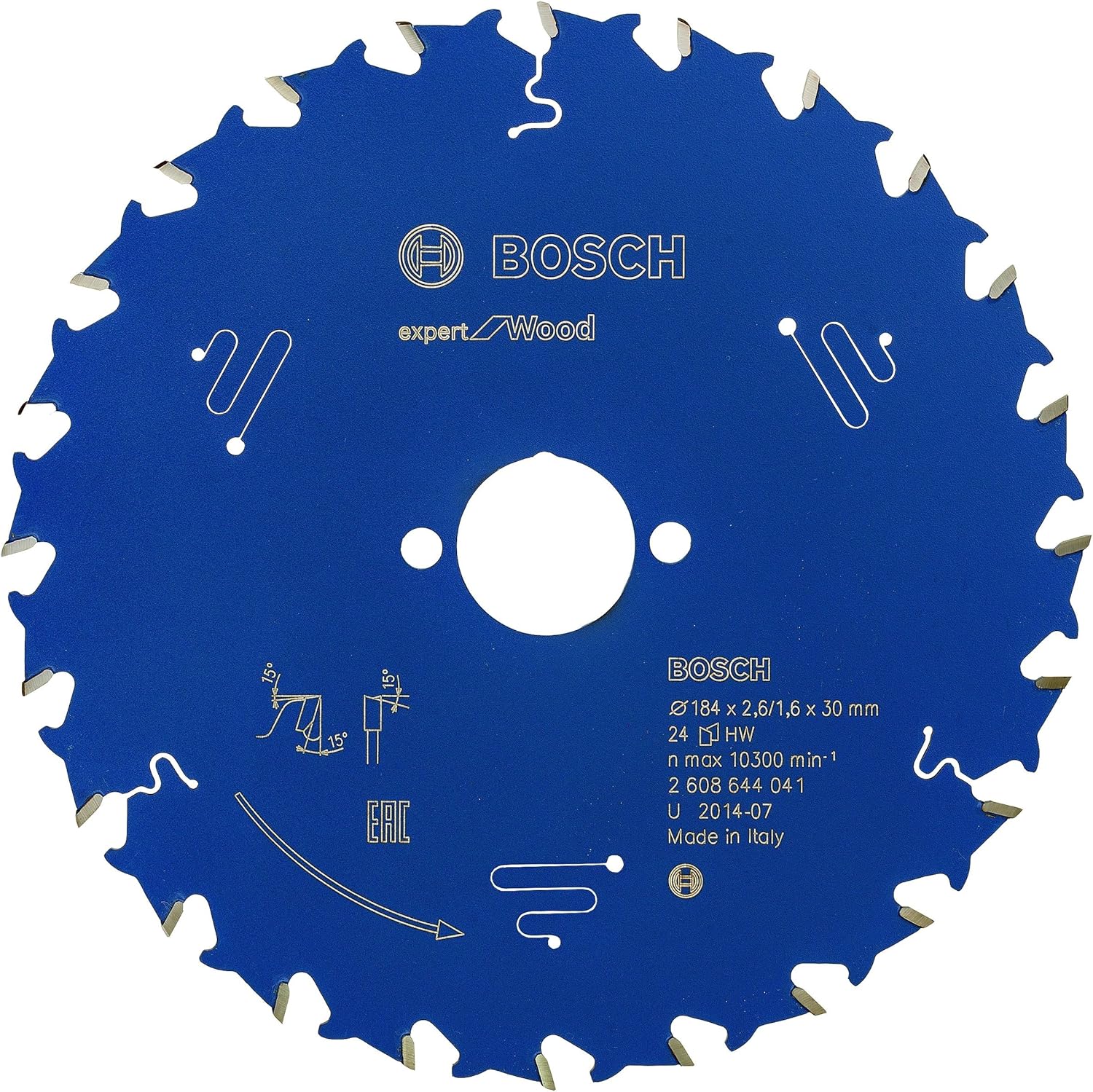 Bosch Professional 2608644041 EXWOH 24 Tooth Top Precision Circular Saw ...