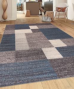 Amazon.com: Modern Boxes Design Non-Slip (Non-Skid) Area Rug 5 X 7 (5 ...
