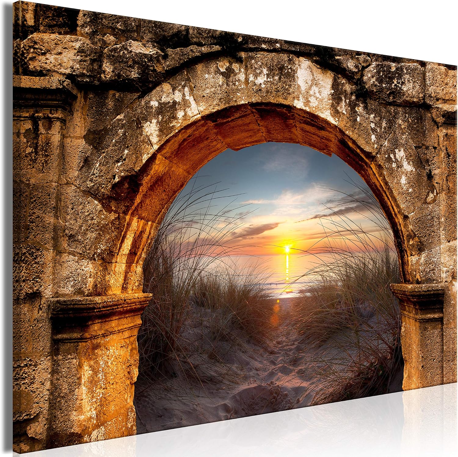 murando - Bilder Strand Meer 120x80 cm Vlies Leinwandbild 1 TLG Kunstdruck modern Wandbilder XXL ...