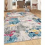 Amazon.com: Rugshop Sky Collection Modern Abstract Area Rug 5' x 7 ...