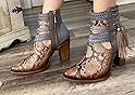 Amazon.com | Cuadra Women's Bootie in Genuine Python Leather with ...