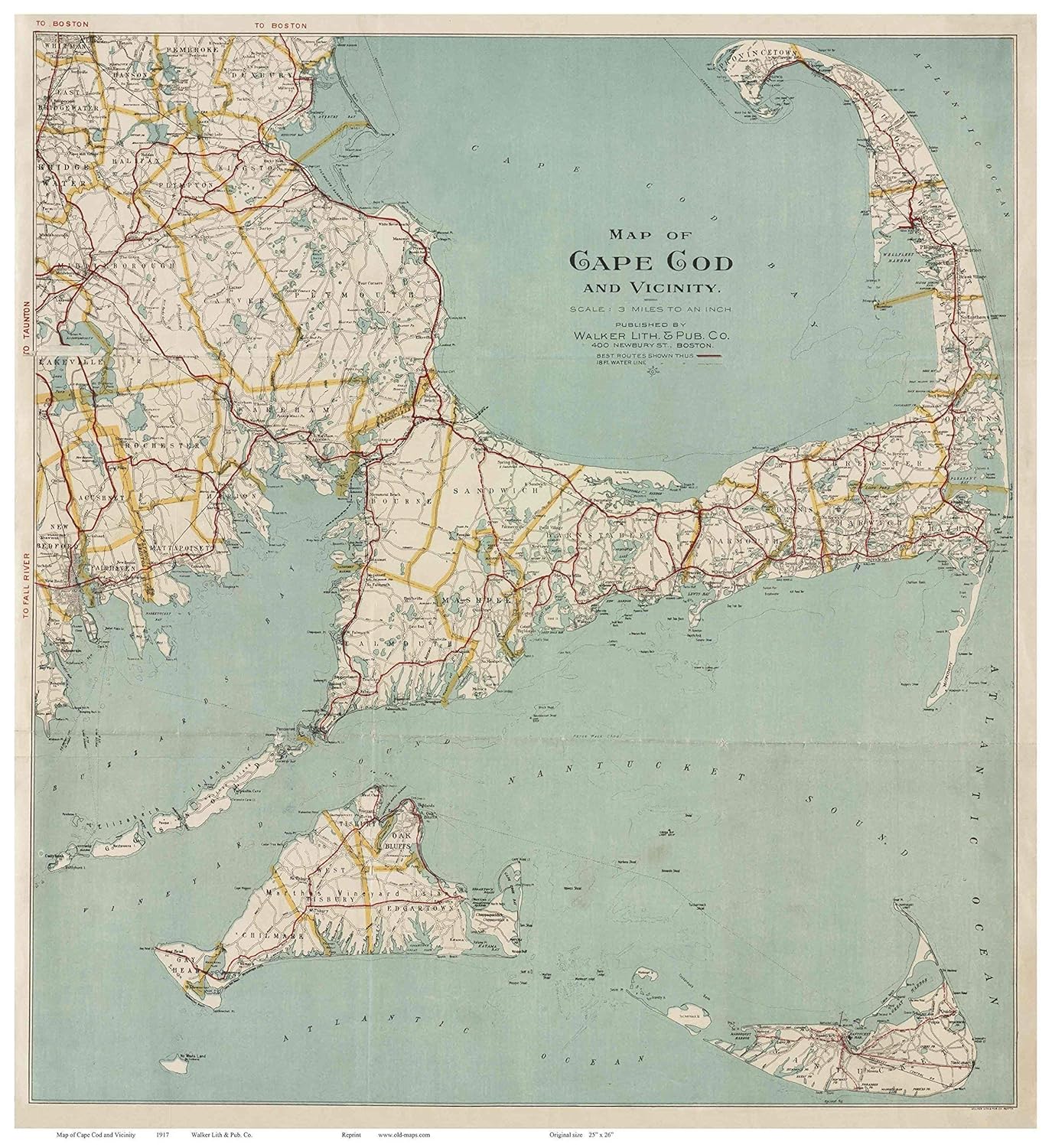 Cape Cod Maps And Roads
