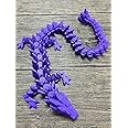 Amazon.com: MunnyGrubbers - XL 26" Crystal Dragon Fidget Toy - Heavy Duty - 3D Printed Flexible ...