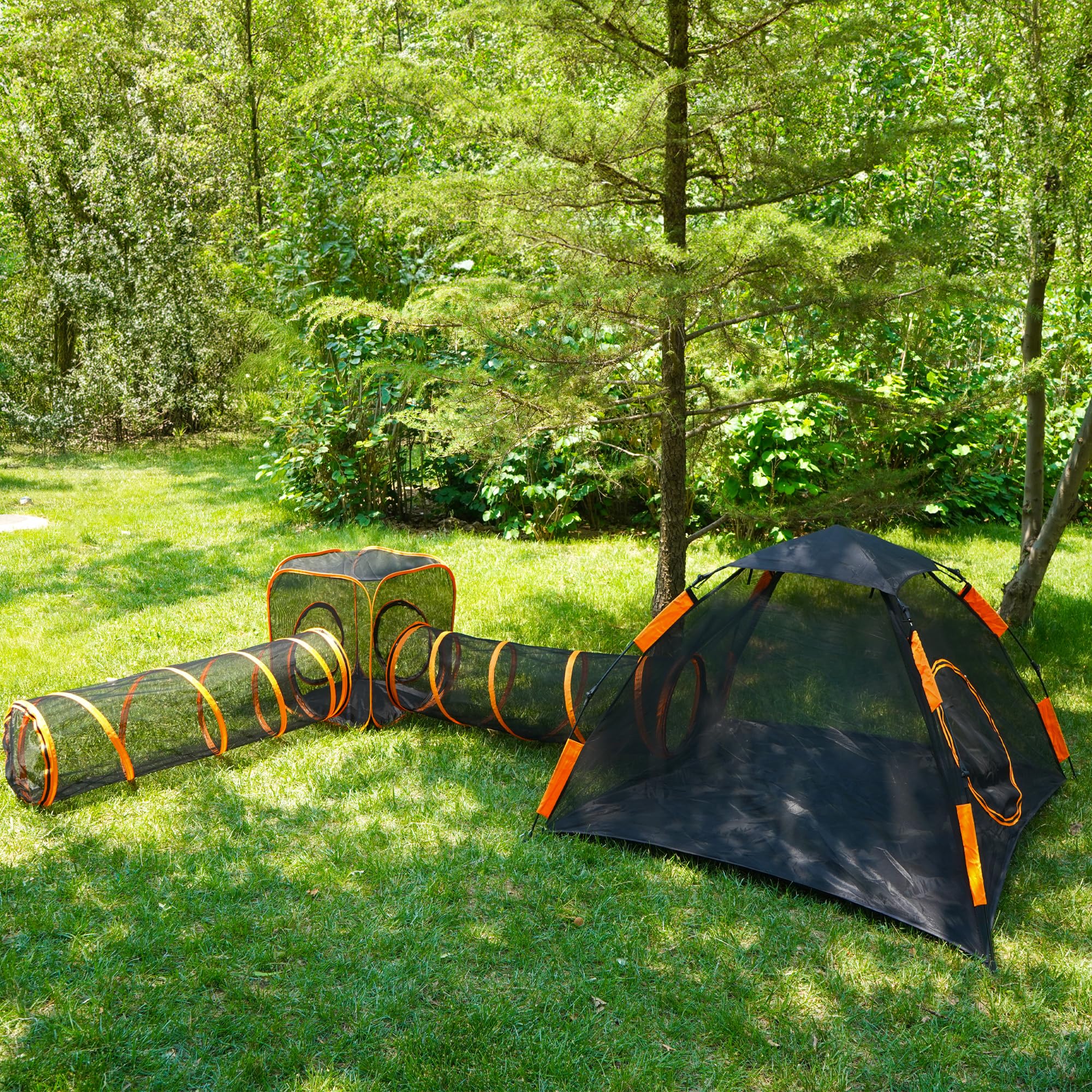 DiDiBirDi 4-in-1Cat Portable Outdoor Play Tents, Pop-Up Mesh Enclosure ...