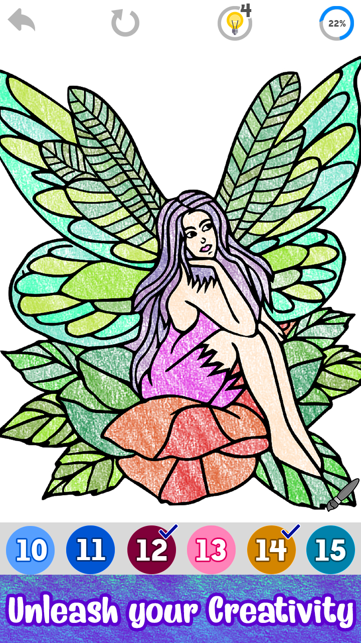 Amazon.com: Fairy Color by Number - Grownups Paint + Glitter + Crayon ...