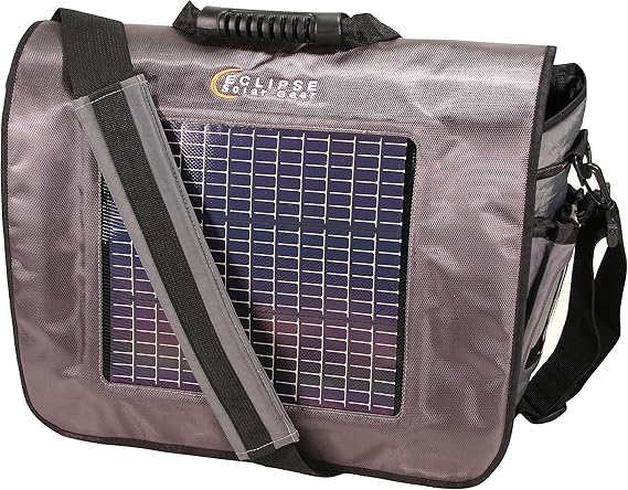 Amazon.com: Eclipse Solar Gear The Fusion Messenger Bag - Gray/Black ...