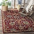 Amazon.com: SAFAVIEH Heritage Collection 8' x 10' Red HG655A Handmade ...