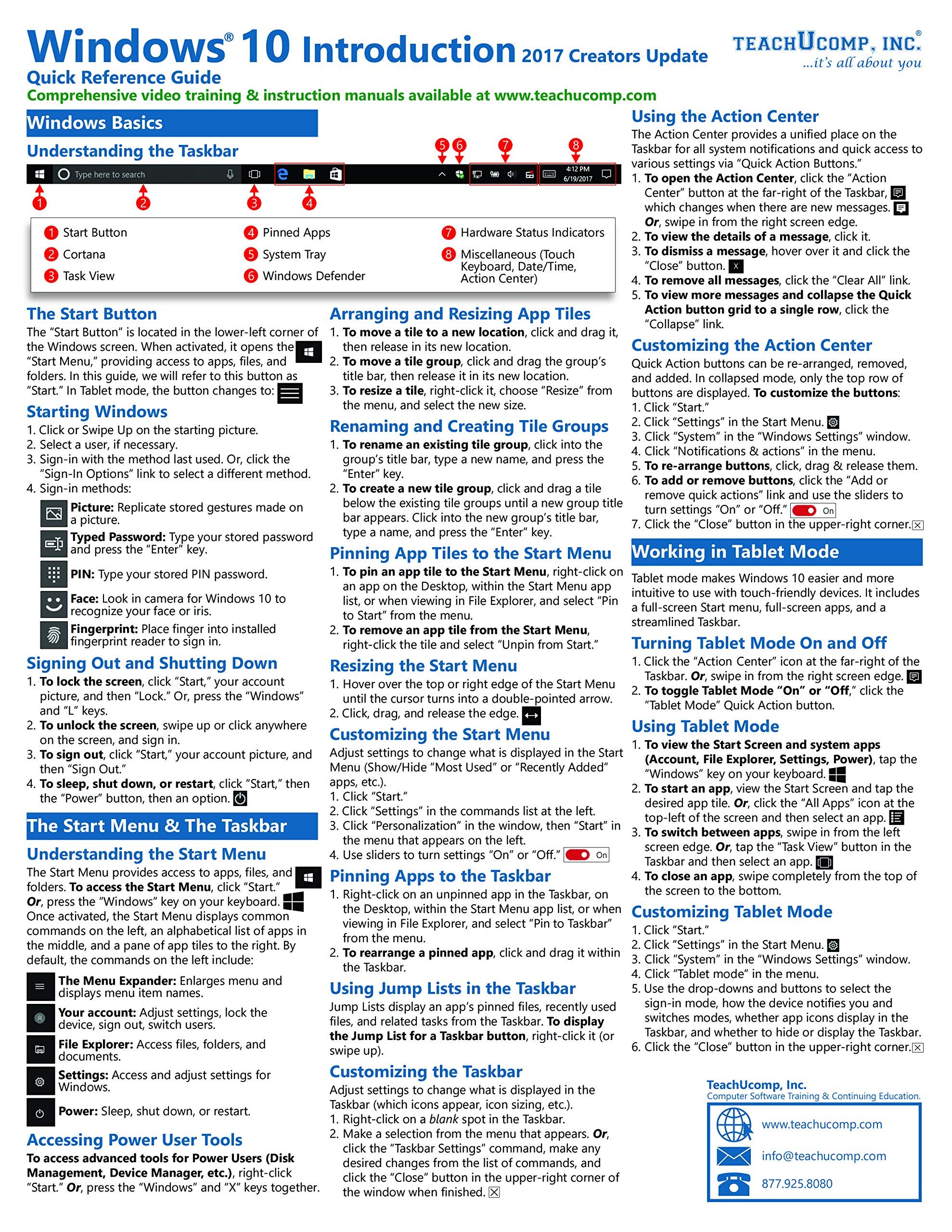 Mua Windows 10 Introduction 2017 Creators Update Quick Reference ...