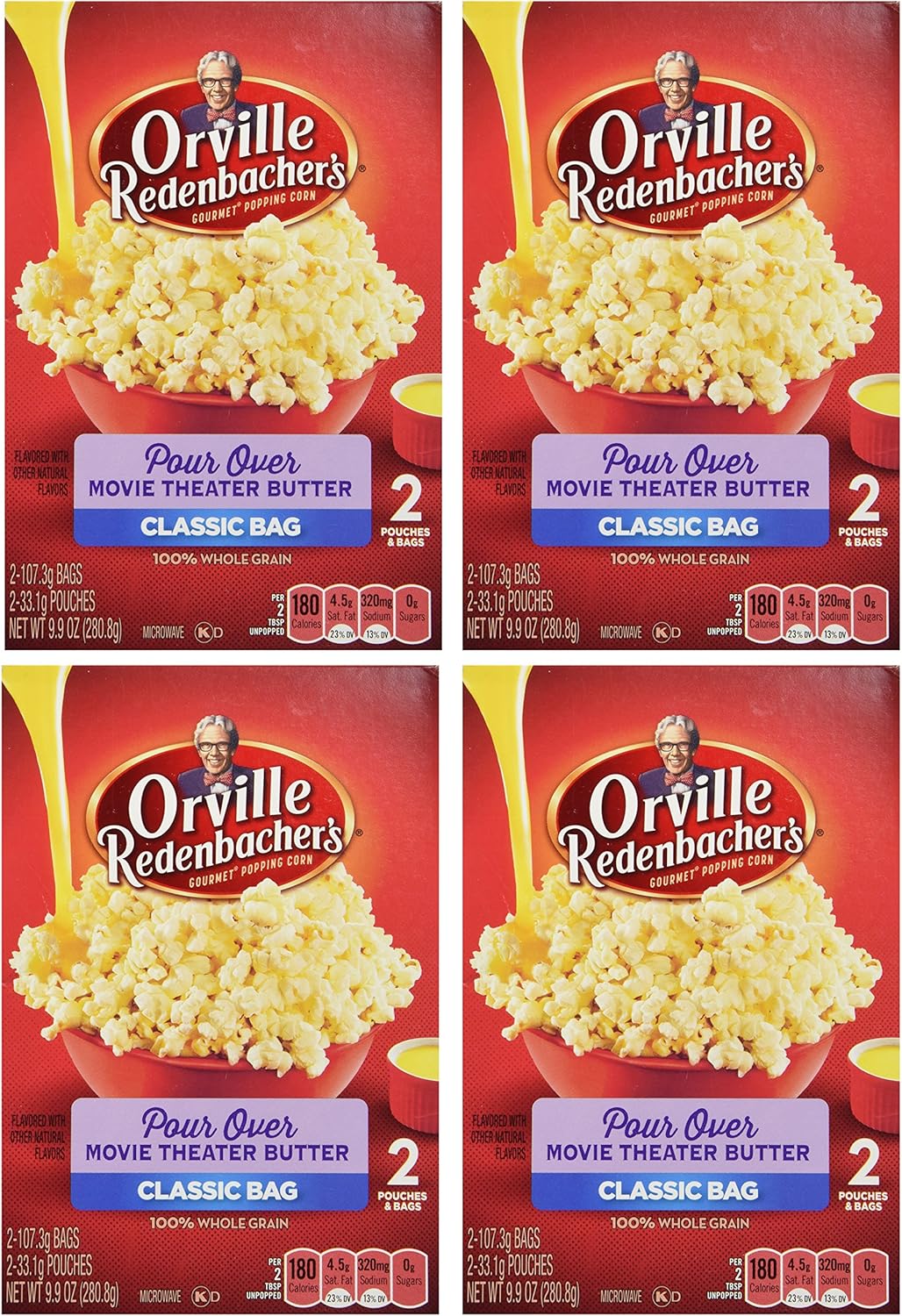 Orville Redenbacher, Pour Over Movie Theater Butter Popcorn, 9.9oz Box ...
