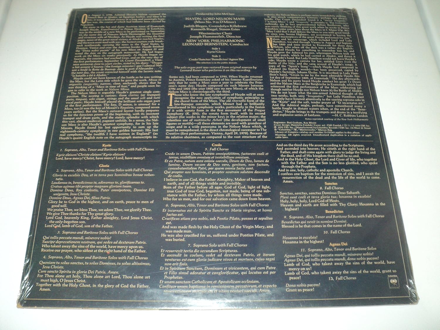 Joseph Haydn, Leonard Bernstein & Joseph Flummerfelt, Judith Blegen ...