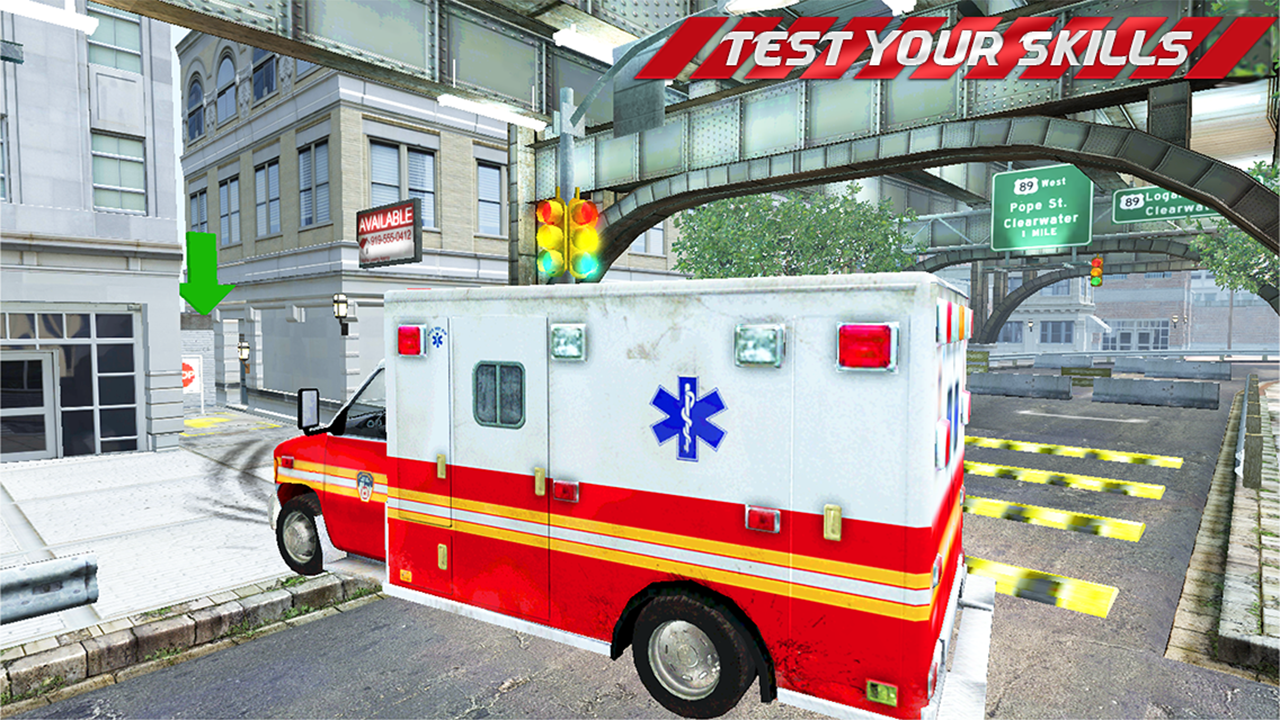EMERGENCY AMBULANCE PARKING SIMULATOR 3D - Medical Healthcare Transport ...