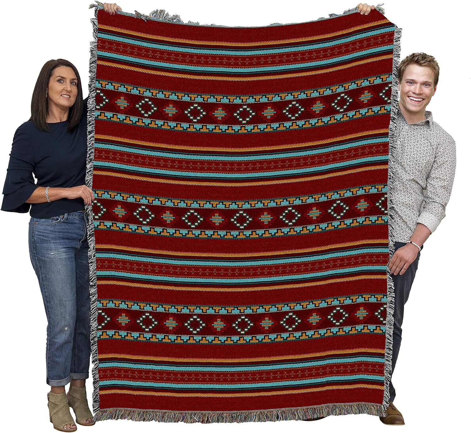 Pure Country Weavers - Saddle Southwest Blanket - Woven Tapestry Camp ...