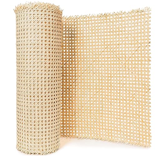 18" Width Rattan Cane Webbing Roll 7 Feet Hexagon Weave Rattan Fabric ...